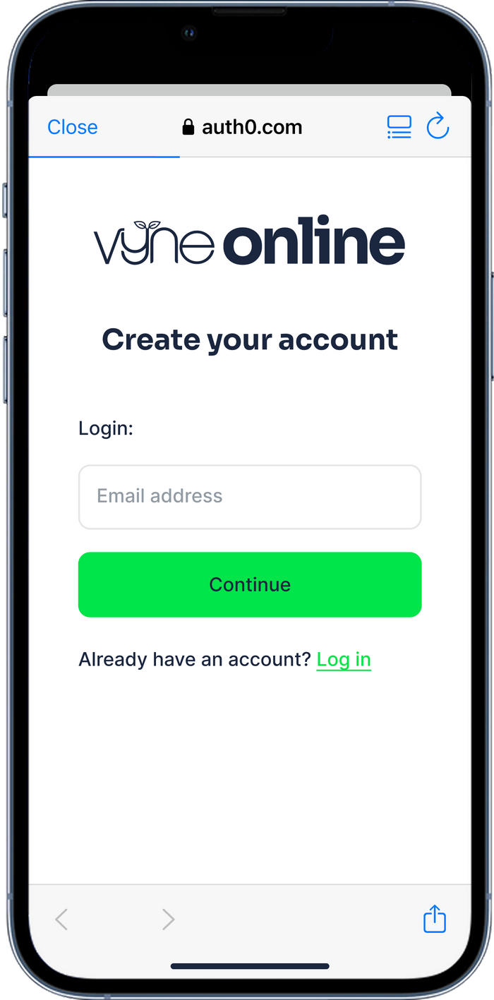 Vyne Online Walkthough | Step 1: Getting You Registered | Vyne