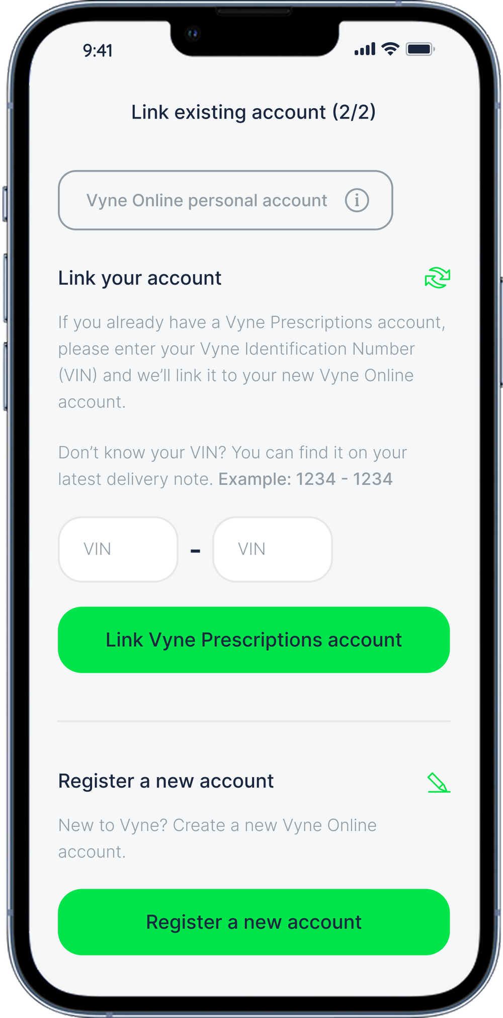 Vyne Online Walkthough | Step 1: Getting You Registered | Vyne