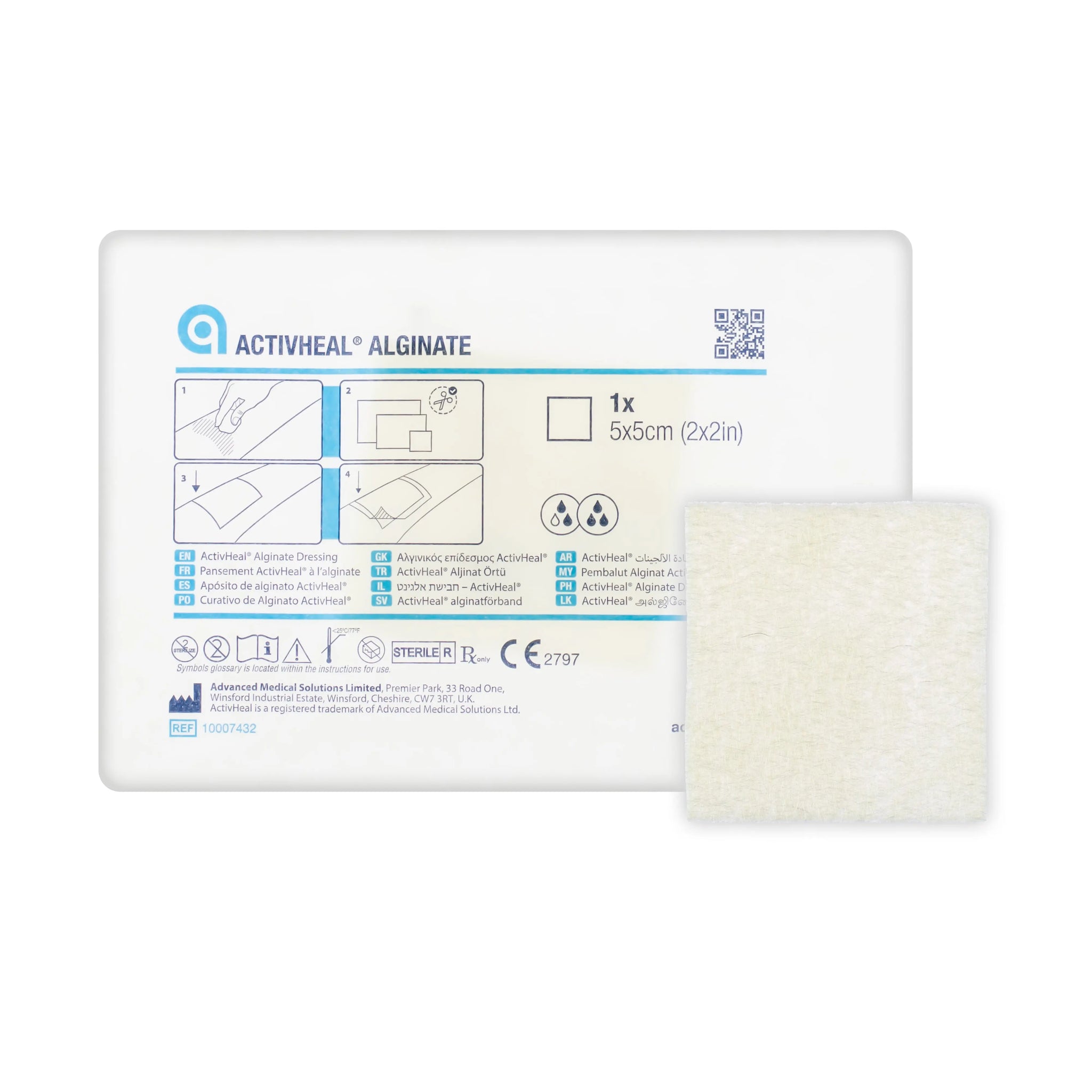 ActivHeal Alginate Dressing - Sodium Calcium Dressing | Vyne