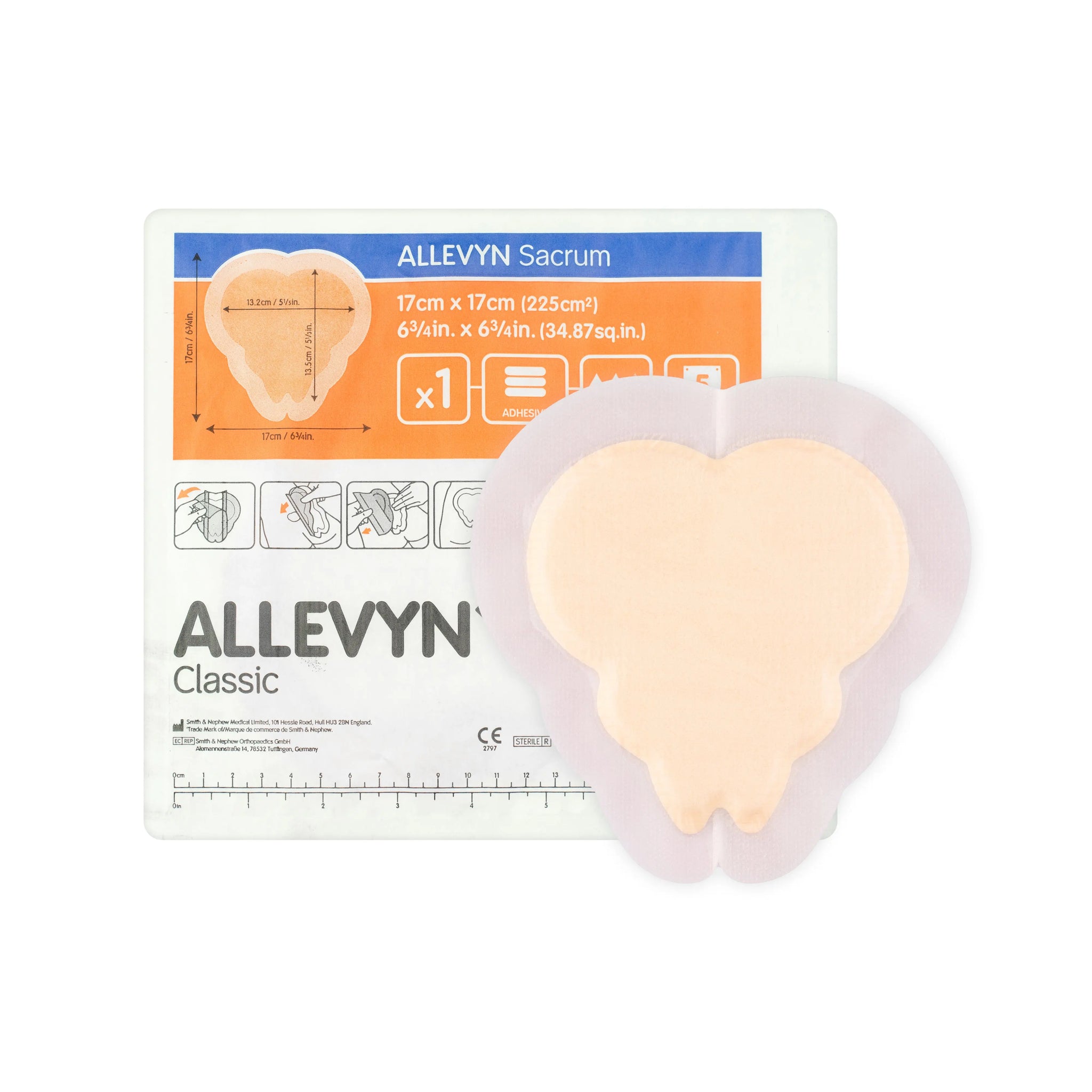 Allevyn Adhesive Dressing - Strong Adhesive (Sacrum) | Vyne