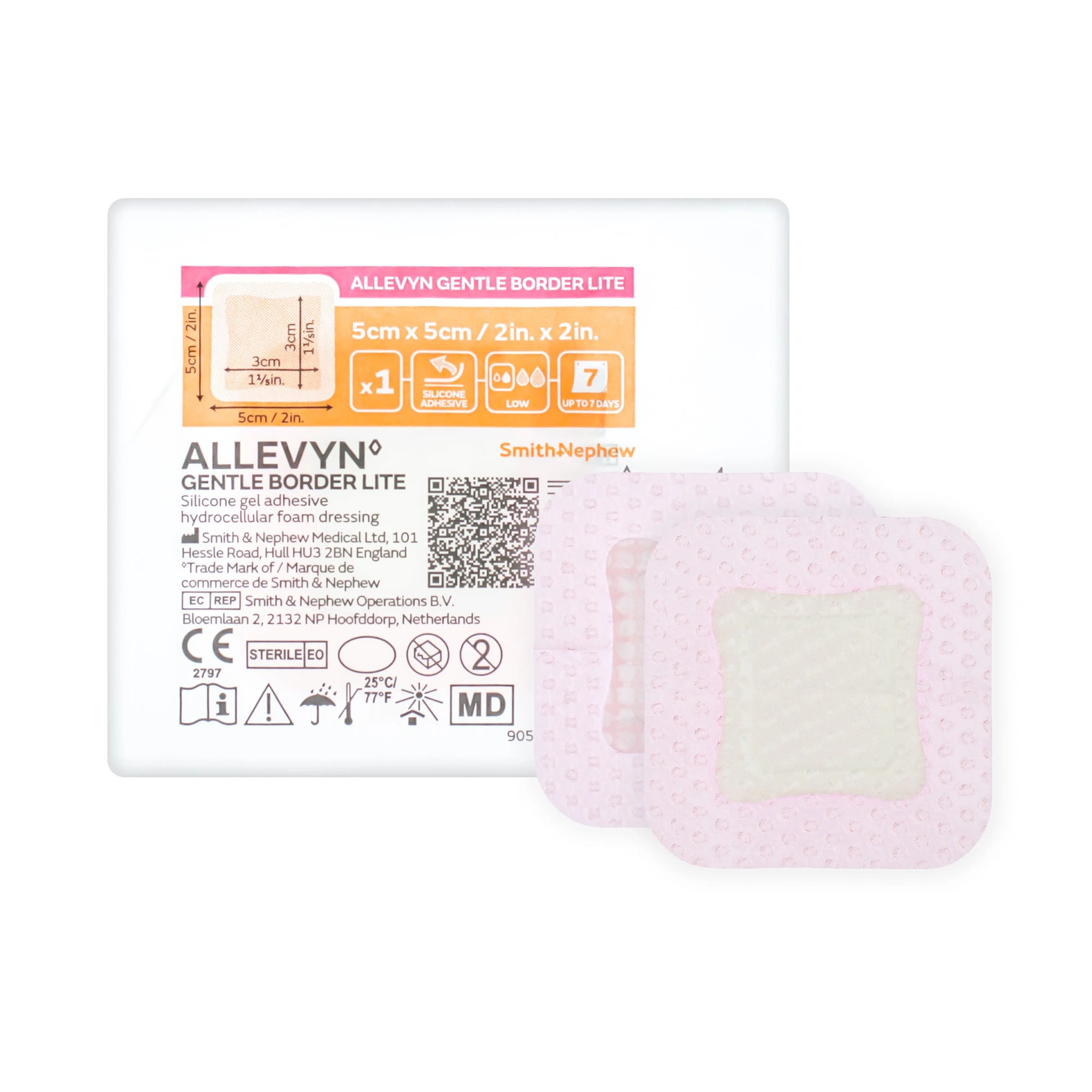 Allevyn Gentle Border Lite Dressing - Silicone Adhesive | Vyne