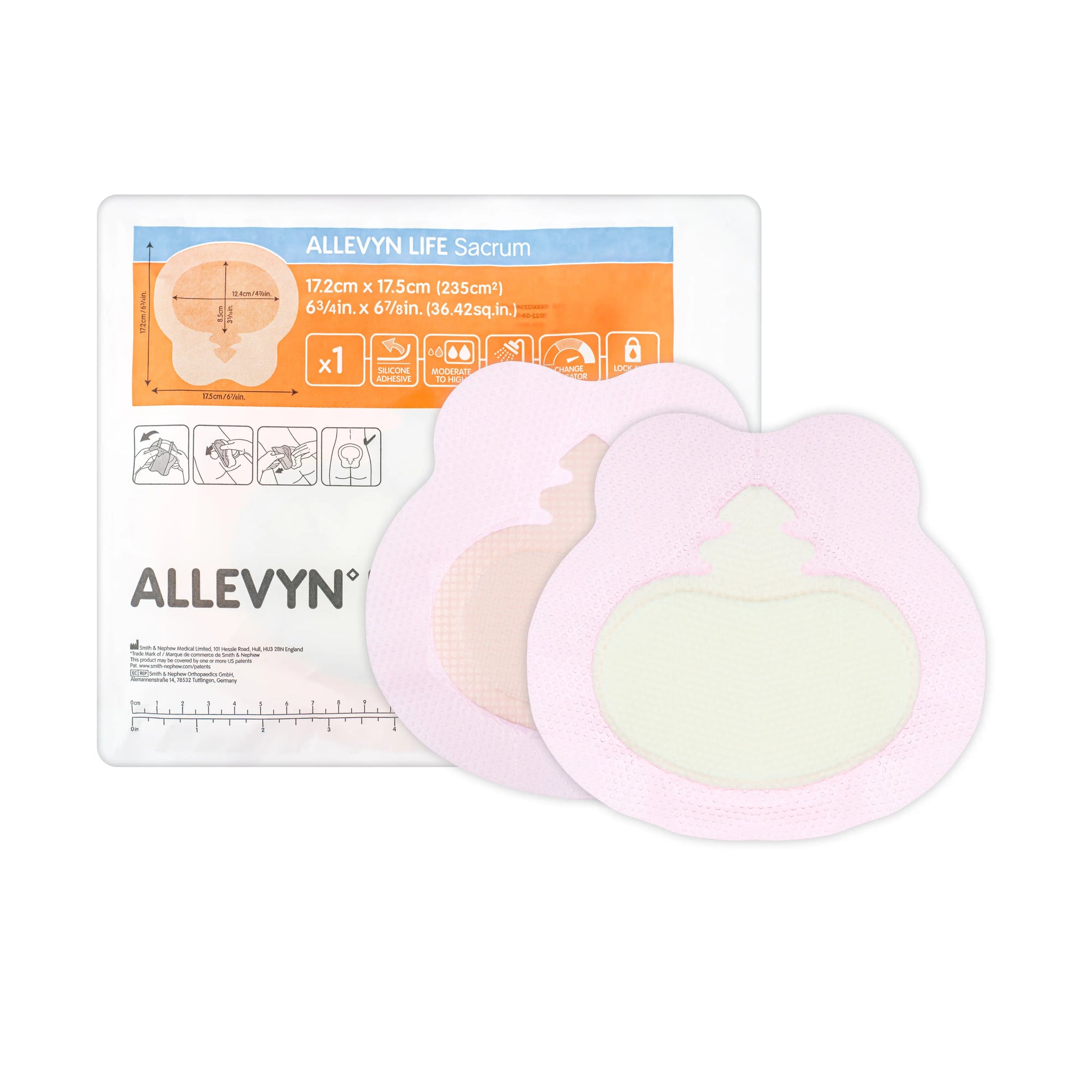 Allevyn Life Silicone Adhesive Dressing (Sacrum) (x1 or 10) | Vyne