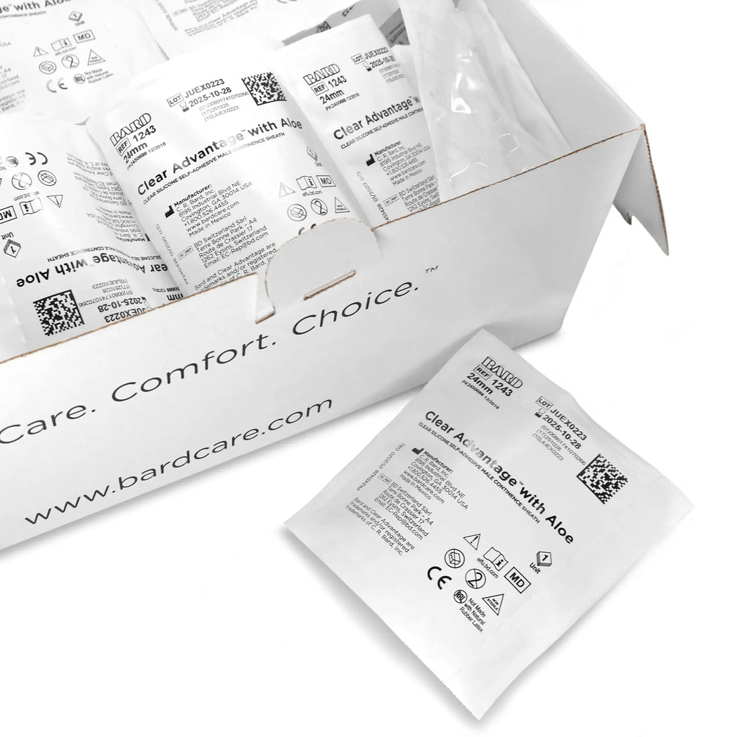 Clear Advantage Aloe Sheath | External Urinary Condom Catheter | Vyne