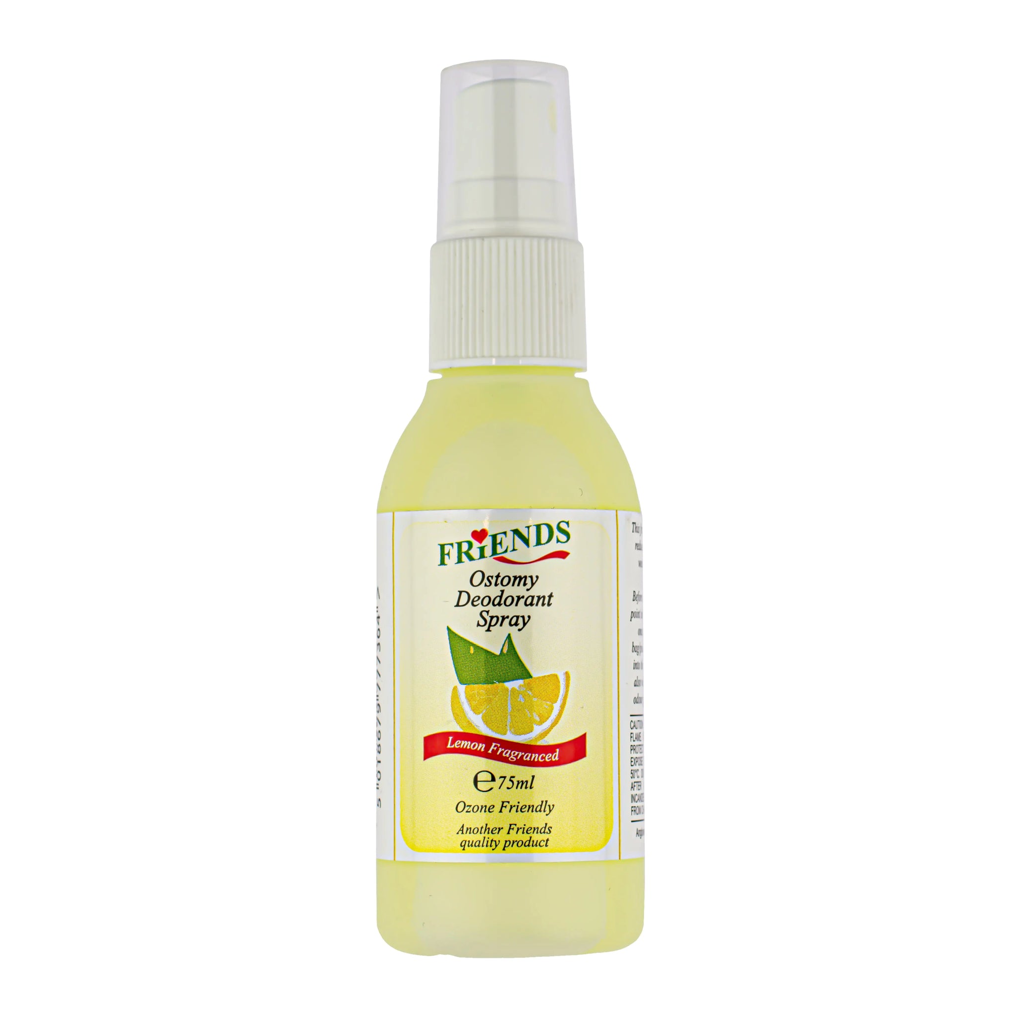 Friends Lemon Ostomy Deodorant Spray (75ml) | Odour Control | Vyne