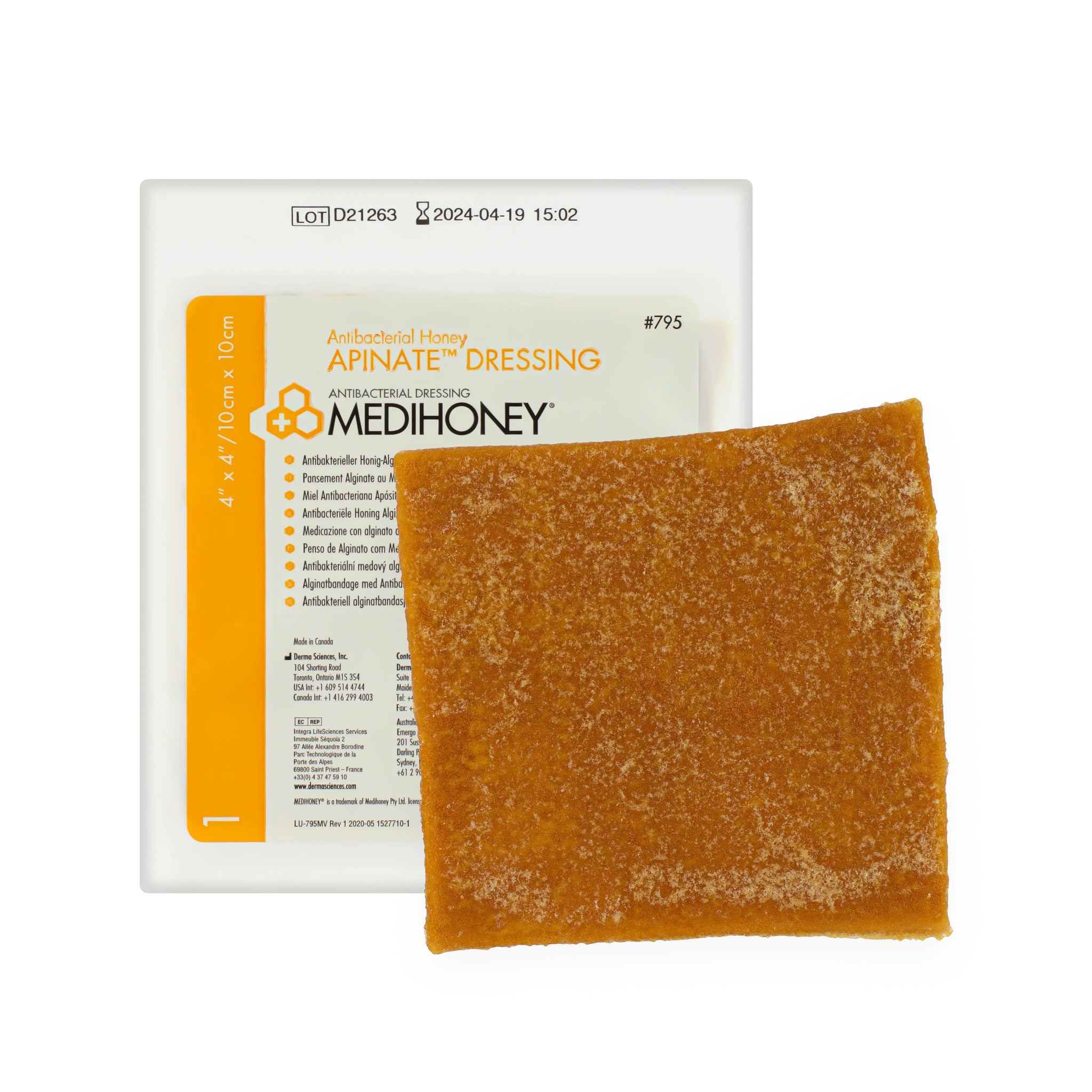 Medihoney Anti-Bacterial Apinate Dressing (10cm x 10cm) | Vyne