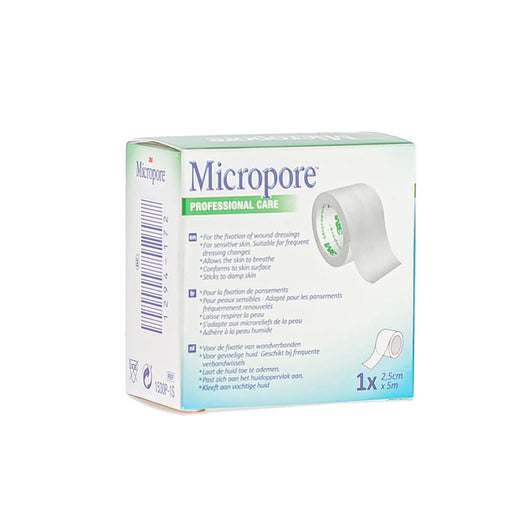 Micropore 3M Surgical Tape (5m x 2.5cm) (x1) | Vyne