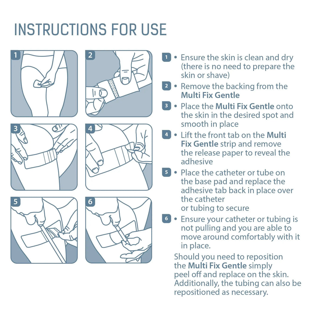 Multi Fix Gentle Silicone Securement | Order Tubing Fixation | Vyne