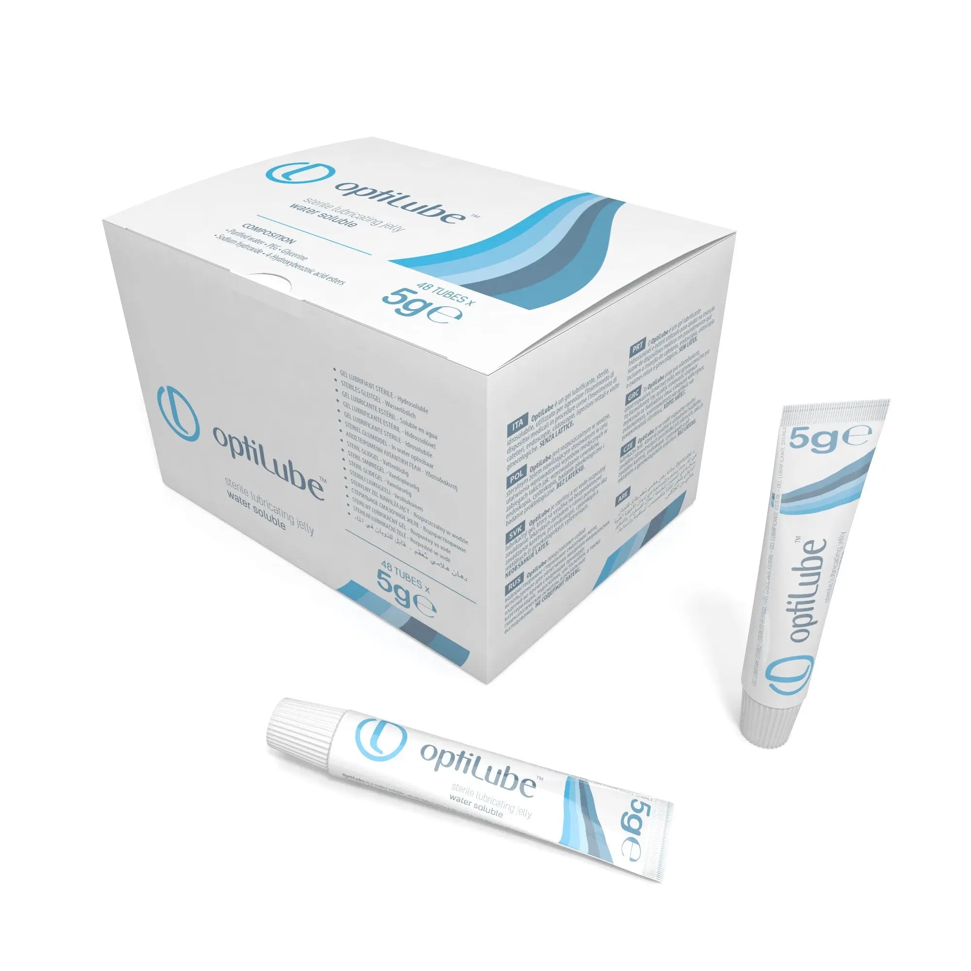 OptiLube Sterile Lubricant Gel Tubes (5g) | Lubrication | Vyne