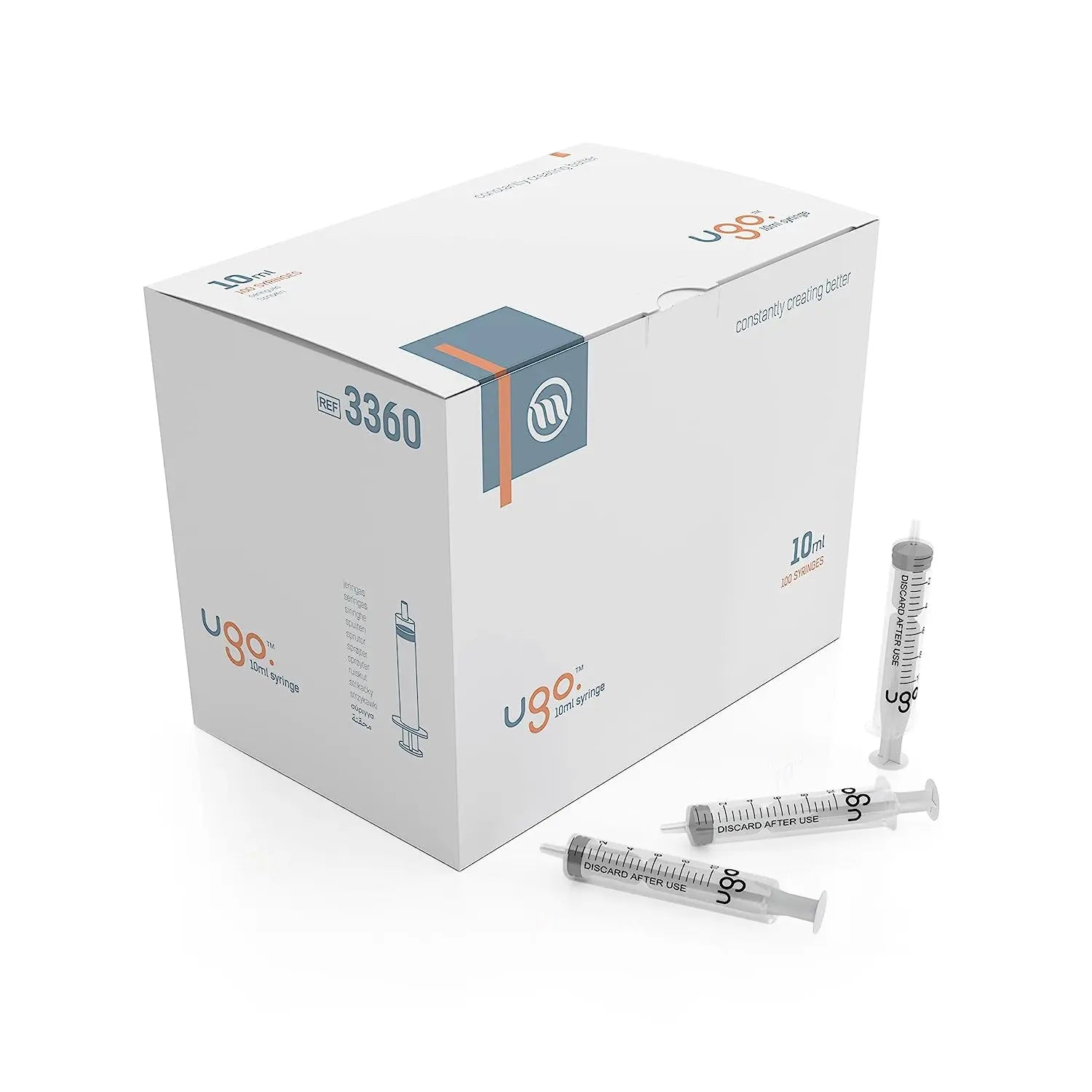 Ugo Medical Syringes (10ml) (x100) | Sterile & Latex-Free | Vyne
